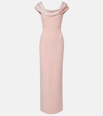 Solace London Robe Adele mit Satinbesatz