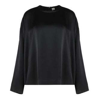 Toteme Femme, Blouses et Chemises, Noir, Taille: 34 FR Hauts