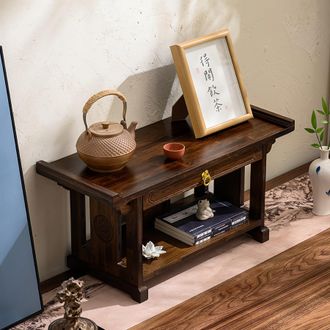 Generic Doppelschichtiger Altar-Tributtisch, Meditationstisch Mit Stauraum, Schrein-Ahnen-Chinesisch, Gebetstisch for Wohnzimmer, Schlafzimmer, B&uuml;ro, Badezimm