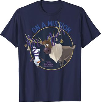 Disney Frozen Olaf And Sven On A Mission Circle Portrait T-Shirt