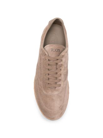 Tod's Suede Leather Sneaker - Taupe