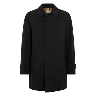 Burberry Homme, Manteaux, Noir, Taille: S Trench court classique