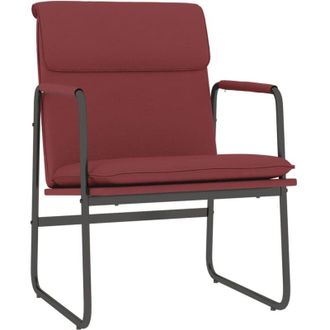 vidaXL Loungesessel Weinrot 55x64x80 cm Kunstleder vidaXL