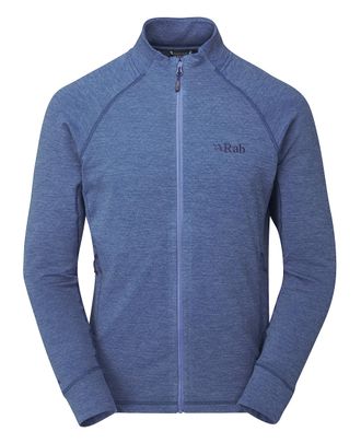 RAB Herren Nexus Jacke - Leichter Fleece-Mantel zum Wandern, Trekking, Klettern, denim, XXL