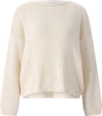 Roberto Collina Femme, Pulls, Beige, Taille: 40 FR Tricot &agrave; col rond