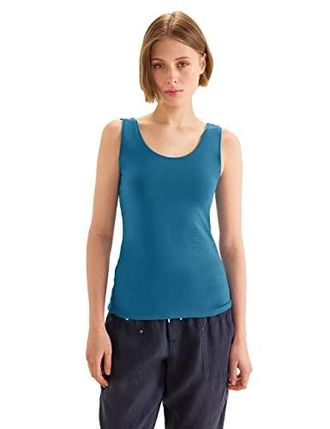 Street One Haut Basique pour Femme de Couleur Unie, Bleu fonc&eacute;, 36