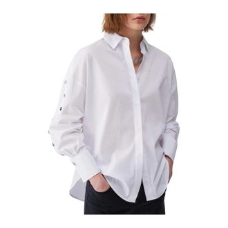 Liu Jo Femme, Blouses et Chemises, Blanc, Taille: 36 FR Cotton-blend Shirt