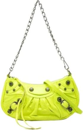 Balenciaga Pre-owned Mini Le Cagole - Femme - Pre-owned - Jaune - Taille: ONE Size