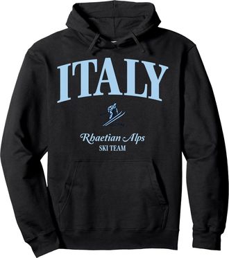 Trendy Apparel Italy Rhaetian Alps Ski Team Ski Jumping Pullover Hoodie