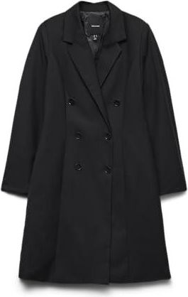 Vero Moda Vero Moda Fitted Dress Vmmelly Ls Robe Blazer ajust&eacute;e, Noir, 40 Femmes
