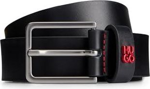 HUGO BOSS Hommes Gael-HU-GO Sz30 Ceinture en cuir avec passant à logo revisité et garniture en métal poli