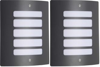 Brilliant Au&szlig;enwandlampe in anthrazit - Outdoor Wandleuchte f&uuml;r den Garten oder Hauseingang - mit E27-Fassung f&uuml;r (LED geeignet, Leuchtmittel wechselbar) - mit 