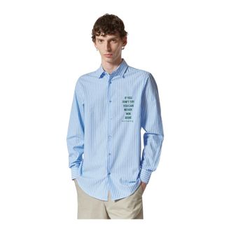 John Richmond Herren, Shirts, Blau, LGr&ouml;&szlig;e