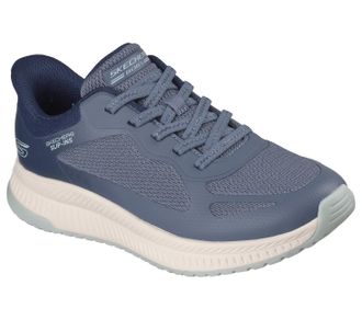 Skechers BOBS Squad 4 Staple Look Sneaker f&uuml;r Damen, Blau Mehrfarbig, 40 EU
