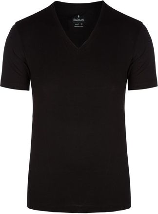 Ragman 2er Pack T-Shirt mit V-Ausschnitt, Body Fit in