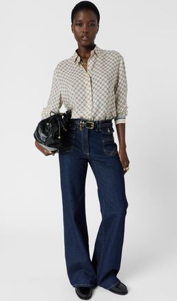 Gerard Darel Chemise fluide &agrave; monogramme - CLARIANE - Jeans