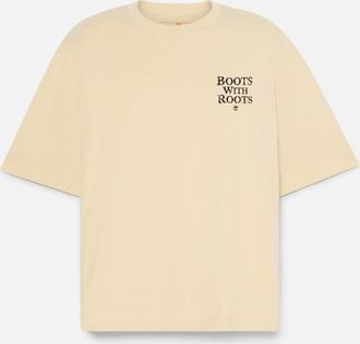 Timberland All Gender Timbs On My Feet T-Shirt in Beige, Beige, Gr&ouml;&szlig;e