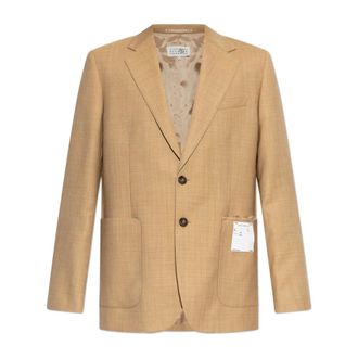 Maison Margiela Homme, Vestes, Brun, Taille: S Wool Blazer