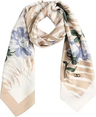 Liu Jo Foulard Femme Art 2F5084 T0300, Zèbre naturel, Taille unique