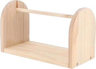 Generic Horizontaler Holzgarnhalter - Bandspule Lagerregal, Kreativer H&auml;keln Organizer F&uuml;r Liebhaber Hobbyisten K&uuml;nstler Handwerk Werkstatt Wohnung Studio | P