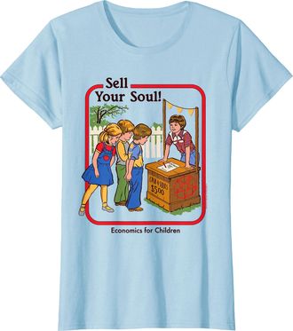 Steven Rhodes Sell Your Soul Sarcastic Retro Vintage Funny Adult Humor T-Shirt