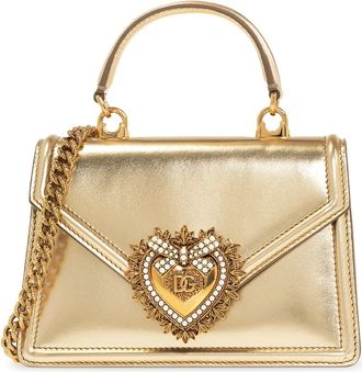 Dolce & Gabbana Femme, Sacs, Jaune, Taille: ONE Size Devotion Small Shoulder Bag