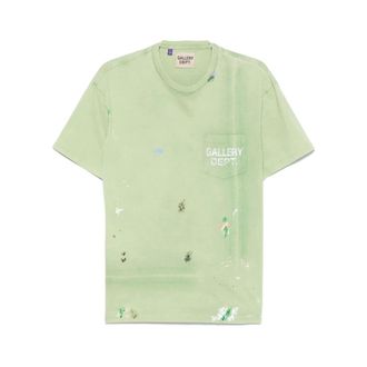 Gallery Dept. Homme, Tops, Vert, Taille: M T-shirt Col Rond Vert Clair