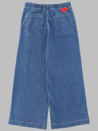 Max & Co. Denim Cotton Blend Trousers - Blue