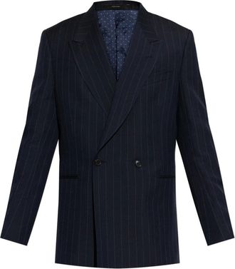 Paul Smith Homme, Vestes, Bleu, Taille: M Blazer crois&eacute; &agrave; rayures