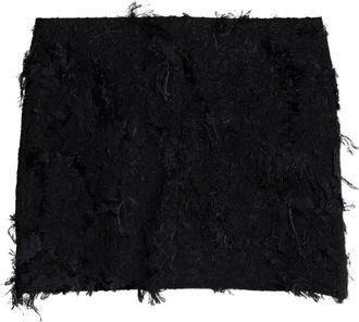 Samsøe & Samsøe minijupe Samajsan effilochée - Noir