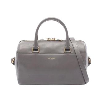 Saint Laurent Pre-owned Baby Duffle Leather 2way Handbag - Femme - Pre-owned - Gris - Taille: ONE Size