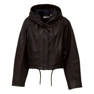 Sportmax Lederjacke - - Jackets - Damen - Braun - 2XS