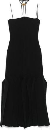 A.W.A.K.E. Lip Choker Midikleid - Schwarz