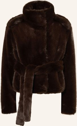 Darkpark Darkpark Kunstfell-Jacke braun