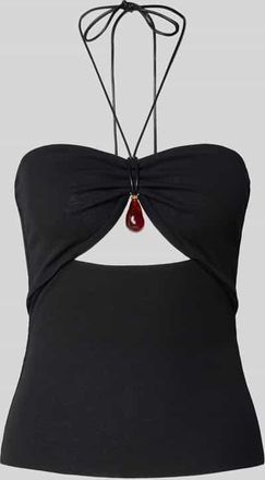 Nanushka Neckholder-Top mit Zierstein