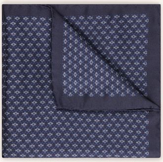 HUGO BOSS Einstecktuch blau