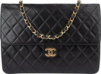 Chanel Crossbody Bags - Chanel Quilted Lambskin CC Single Flap Shoulder Ba - Gr. unisize - in Schwarz - f&uuml;r Damen