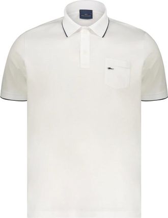 Paul & Shark Homme, Tops, Blanc, Taille: 2XL Polo en coton piqu&eacute; fin