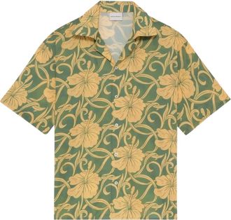 Dr&ocirc;le de Monsieur Homme, Chemises, Multicolore, Taille: XL Hibiscus Monogramme Shirt