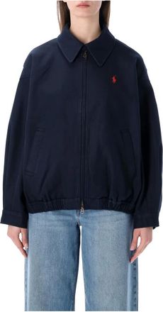 Polo Ralph Lauren Femme, Vestes, Bleu, Taille: 40 FR Veste en coton double face