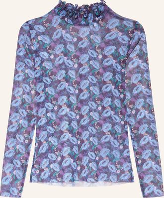 Rich & Royal Blusenshirt Mit Rüschen blau