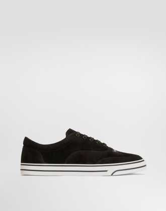 Dolce & Gabbana Sneaker Dg Sailing Aus Spaltleder - Mann Sneakers Schwarz 43