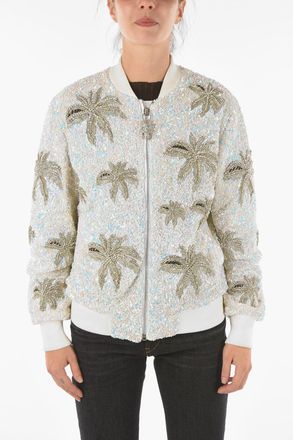 Philipp Plein COUTURE Bomber ALOHA PLEIN mit All-over-Pailletten und Kristallen Philipp Plein