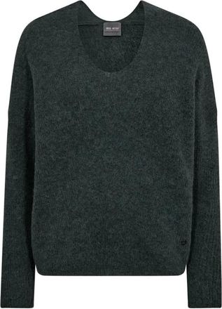 Mos Mosh MOS Mosh, Femme, Pulls, Vert, Taille: 42 FR Pull Chic à Col en V