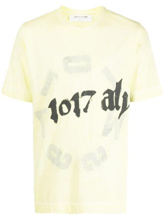 Alyx t-shirt à logo imprimé - Jaune