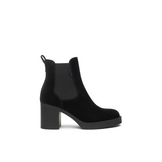 Nero Giardini Femme, Chaussures, Noir, Taille: 36 EU Chelsea bottines en daim avec talon bloc