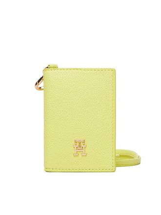 Tommy Hilfiger Kreditkartenetui Th Icon Cc Holder W/Strap AW0AW18480 Gr&uuml;n