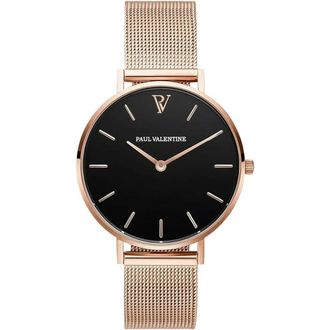 Paul Valentine Pearl Mesh Watch - - Accessories - Damen - Rosa - ONE SIZE