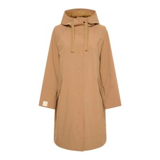 Part Two Ermine Jacke mit Verstellbarer Kapuze - - Coats - Damen - Braun - L/XL