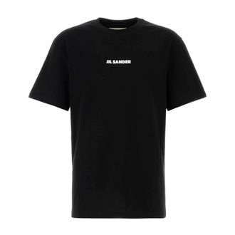 Jil Sander Homme, Tops, Noir, Taille: XL T-shirt &agrave; col rond